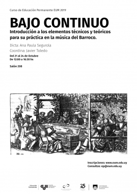 Bajo Continuo: introducción a los elementos técnicos y teóricos para su ...